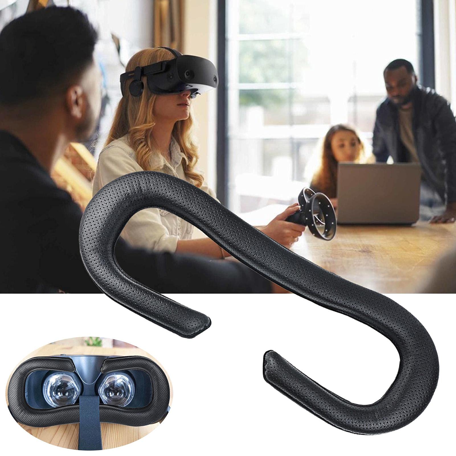 VR Face Cushion, VR Foam Pad, Leather VR Pad, Foam Pad Eye Mask Replacement for Reverb G2