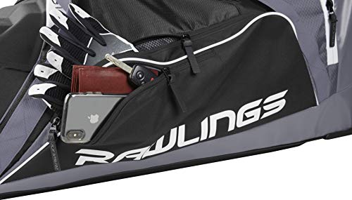 Rawlings | R1502 Wheeled Catcher's Bag | Baseball/Softball | Black