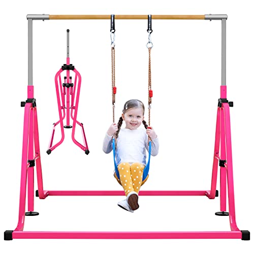 Tenpeek Gymnastics Bars for Home, Kids Expandable Gymnastic Bars, Adjustable Height Gymnastic Horizontal Bars,Expandable Kip Junior Training Bar