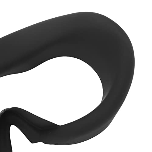 VR Face Pad, Wearresistant Builtin Silicone VR Face Cover, Comfortable for Gaming (Black)