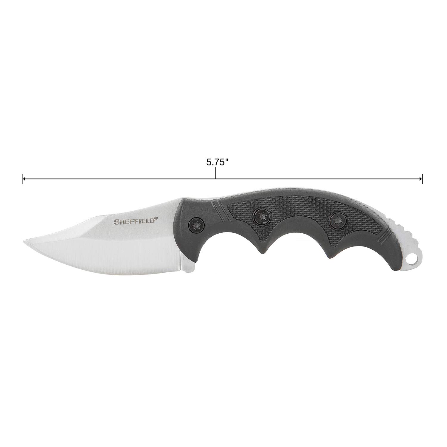 Sheffield 12152 Bolo 2.15 Inch Drop Point Fixed Blade Knife, Lightweight Neck Knife, Fixed Blade Knife Tactical, Fixed Blade Knife EDC