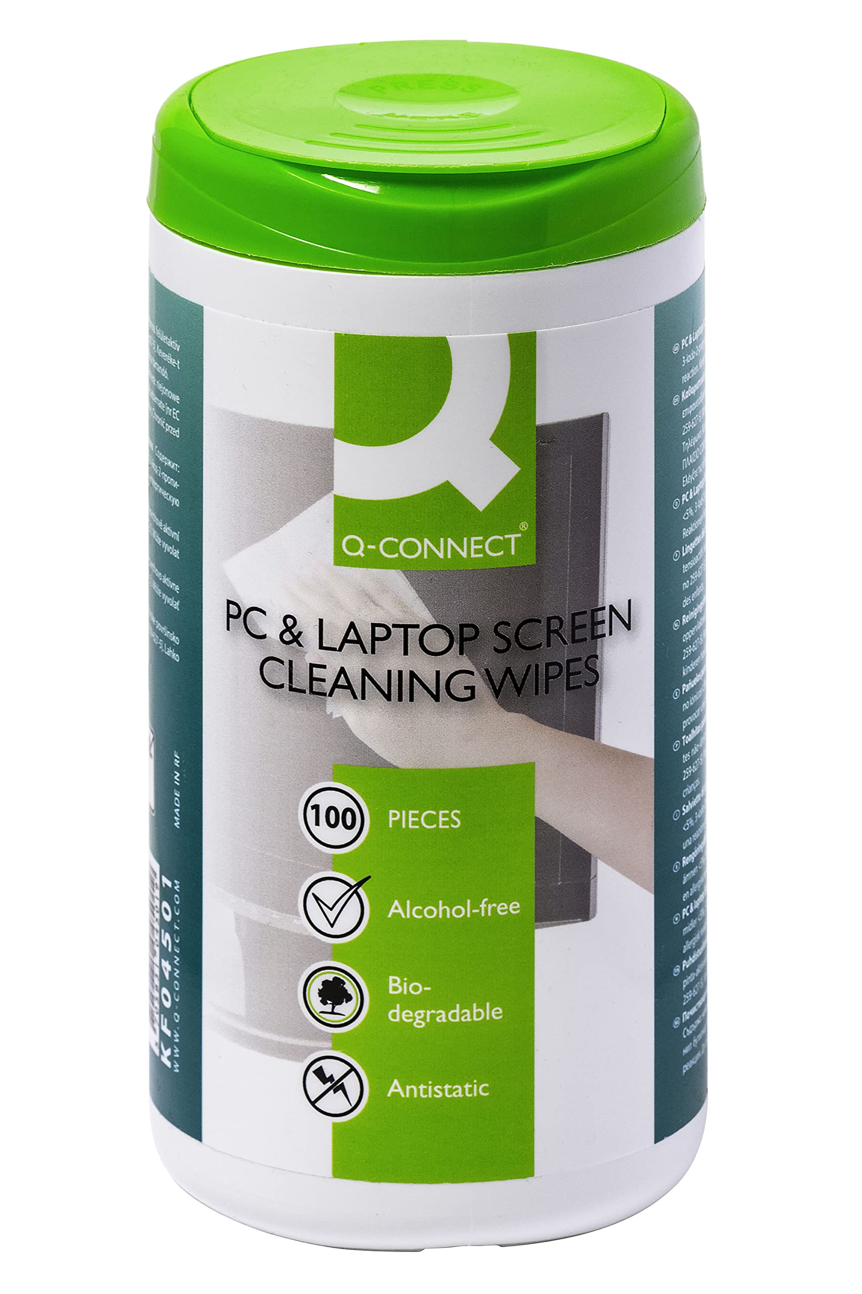 Q-Connect Screen and Keyboard Wipes (Pack of 100) KF04501