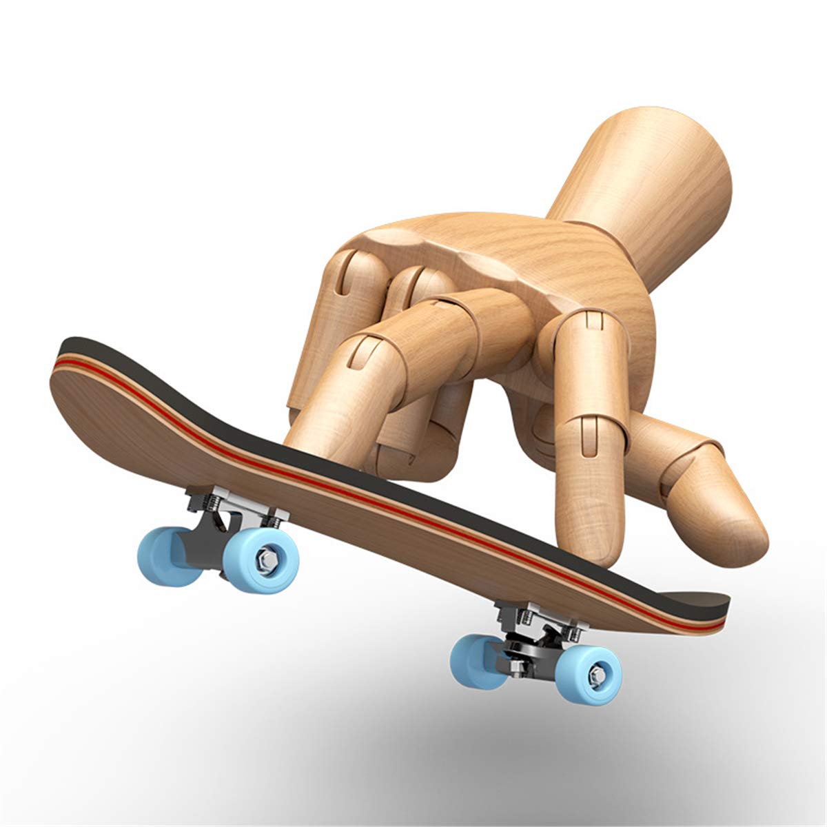 WANGYUMI Finger Skateboard Wooden Fingerboard Toy Professional Stents Finger Skate Set