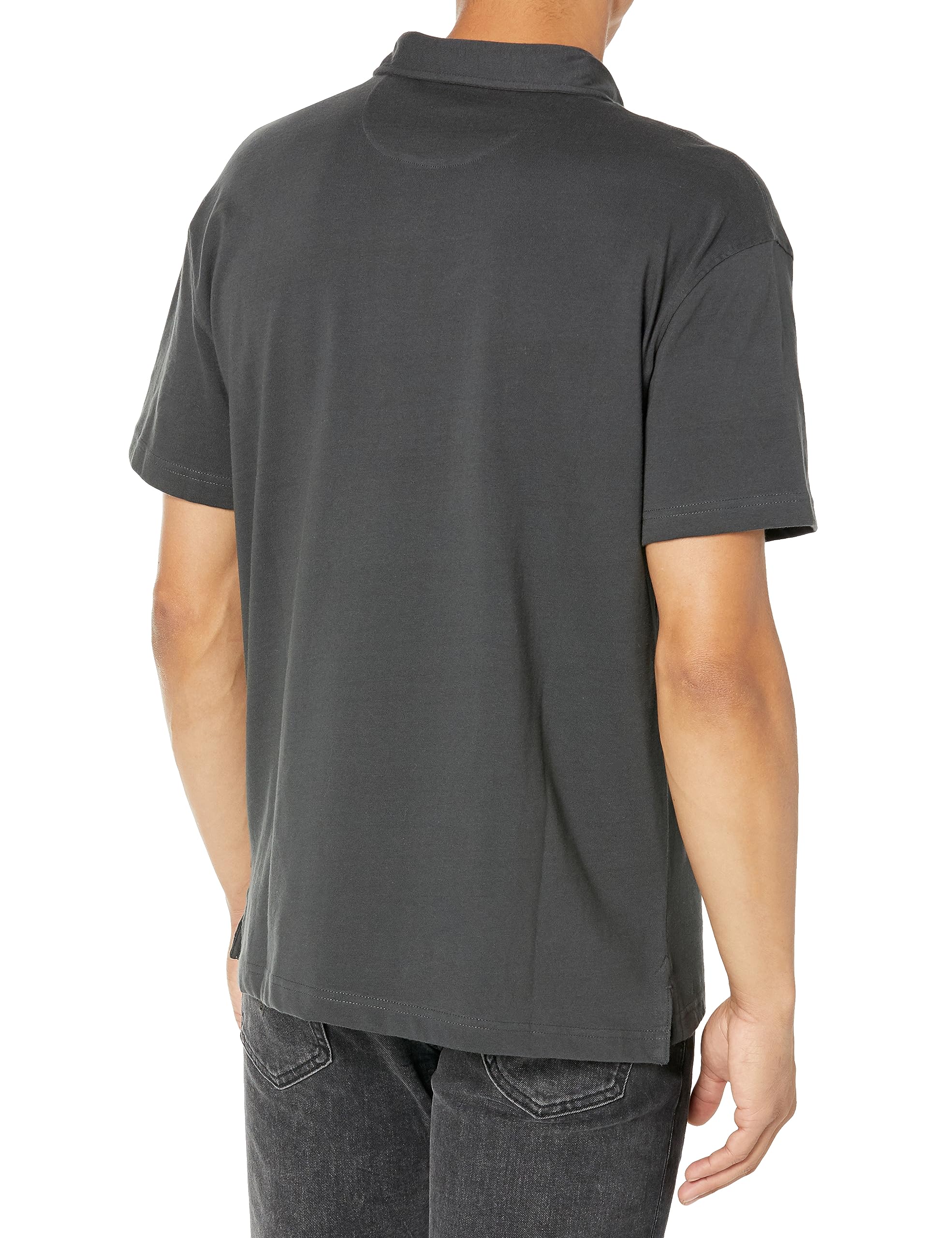 Quiksilver Men's Collared Polo Shirt, Alloy Days Black 233