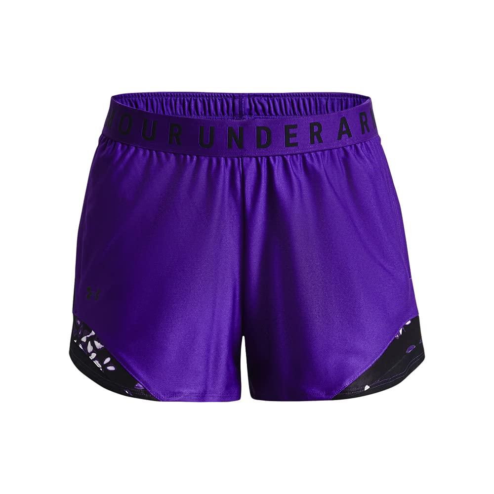 Under Armour Women's Play Up TriCo Shorts 3.0, Purple Zest (754)/Black, Medium