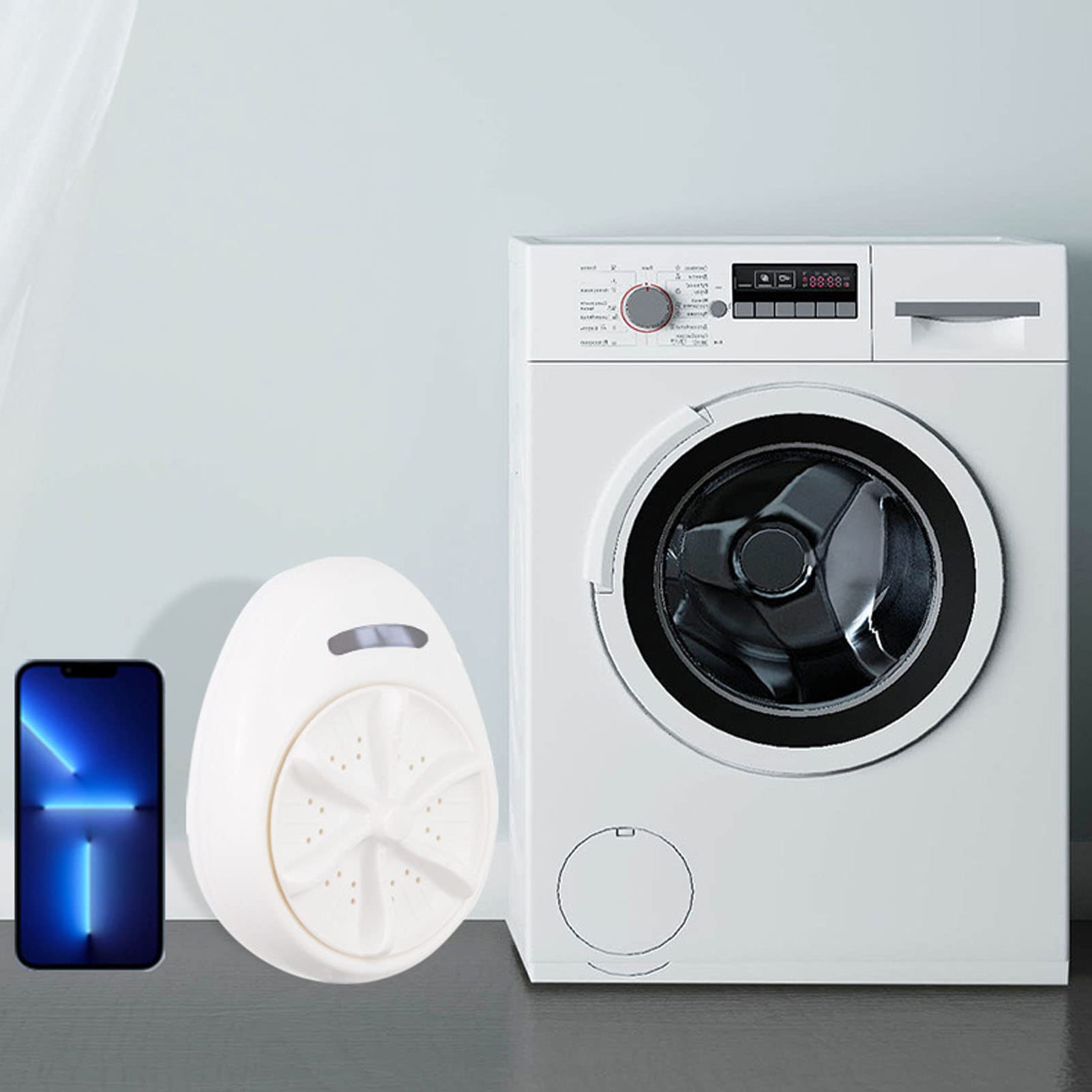 Portable Washing Machine,USB Powered Mini Turbo Washing Machine,Portable Washing Machine for Sink Dormitory Dorm Bucket Suitable for Travel,Business Trip,Home,Outdoor,Apartment(EU plug)