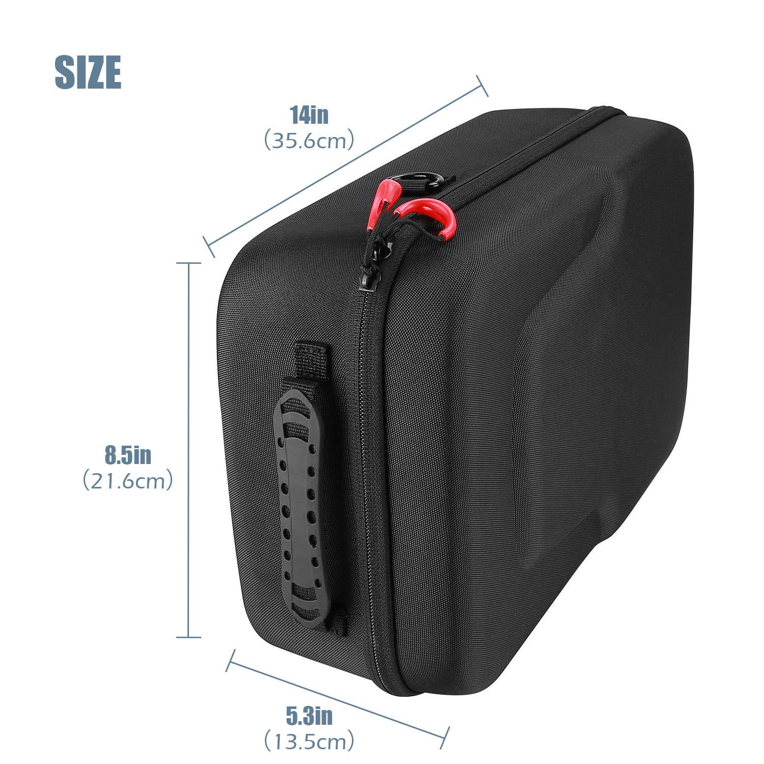 ProCase Hard Travel Case Compatible for Meta Oculus Quest 2/Oculus Quest VR Gaming Headset and Controllers Accessories, Shockproof Hard Shell Carrying Storage Bag -Black