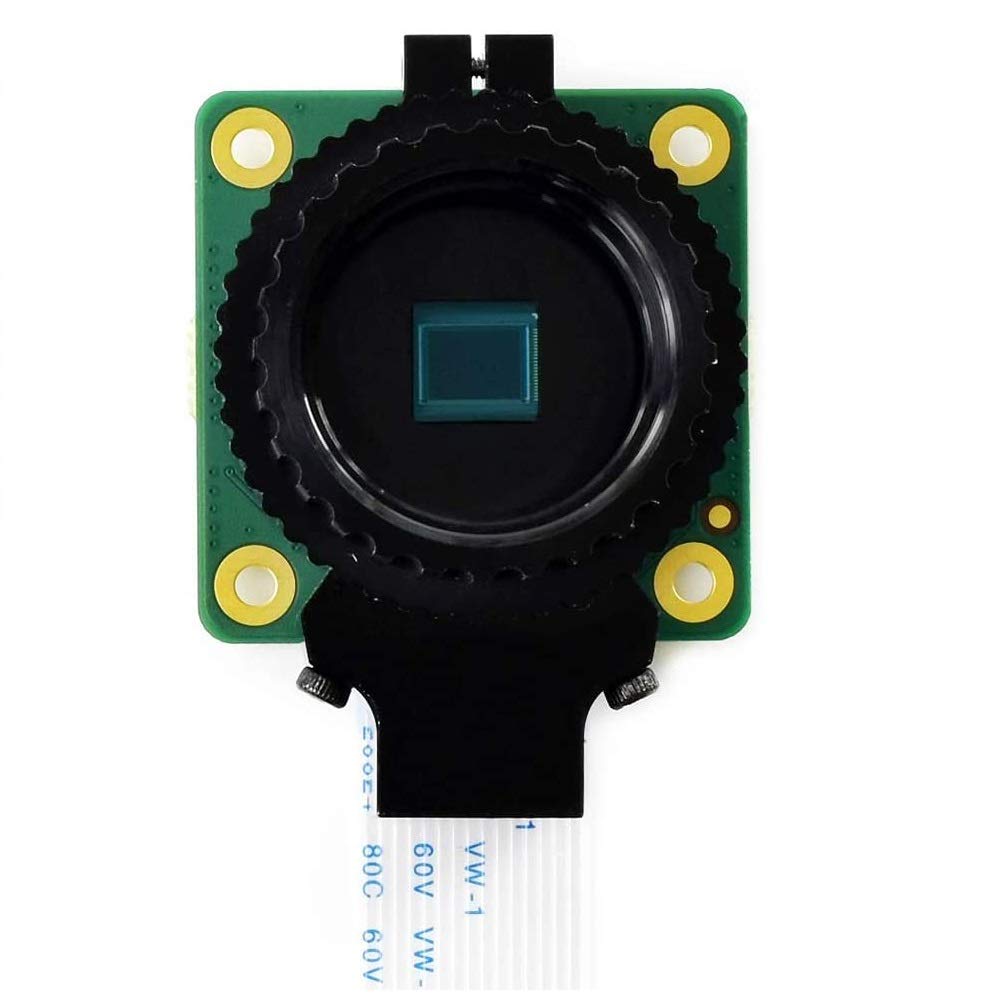 Raspberry Pi HQ Camera Module for Raspberry Pi 4 3 Model B, with 12.3MP IMX477 Sensor Supports C- and CS-Mount Lenses,High Resolution and Sensitivity,Alternative for Camera Module V2