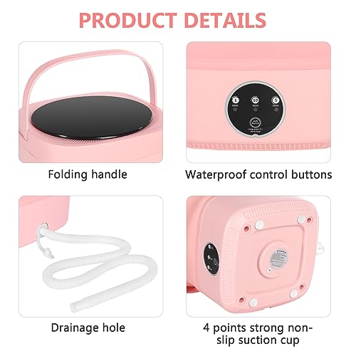 Portable Washing Machine and Dryer Combo, 6.5L Mini Folding Washing Machine Portable with Disinfection Function, Small Portable Washer and Dryer Combo for Apartments, Dorm, Camping, RV, Travel Laundry