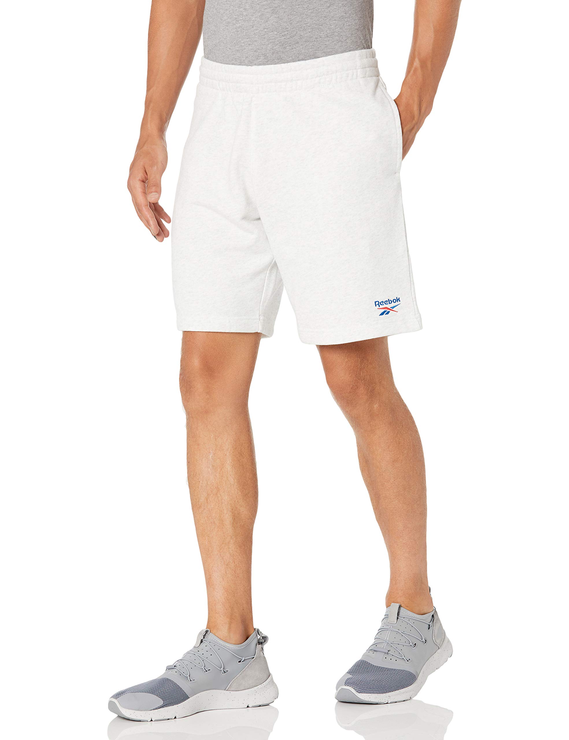 Reebok Vector Logo Short, White Mélange, M