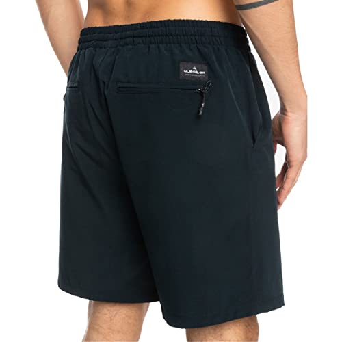 Quiksilver Ocean Elastic Amphibian 18 Hybrid Shorts Mens Sz L Black