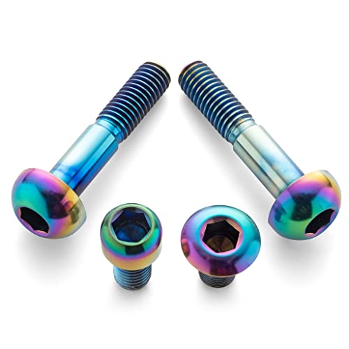 Terske Oil Slick Titanium Brake & Shift Lever Mountain Bike Bolt Kit fits SRAM Matchmaker
