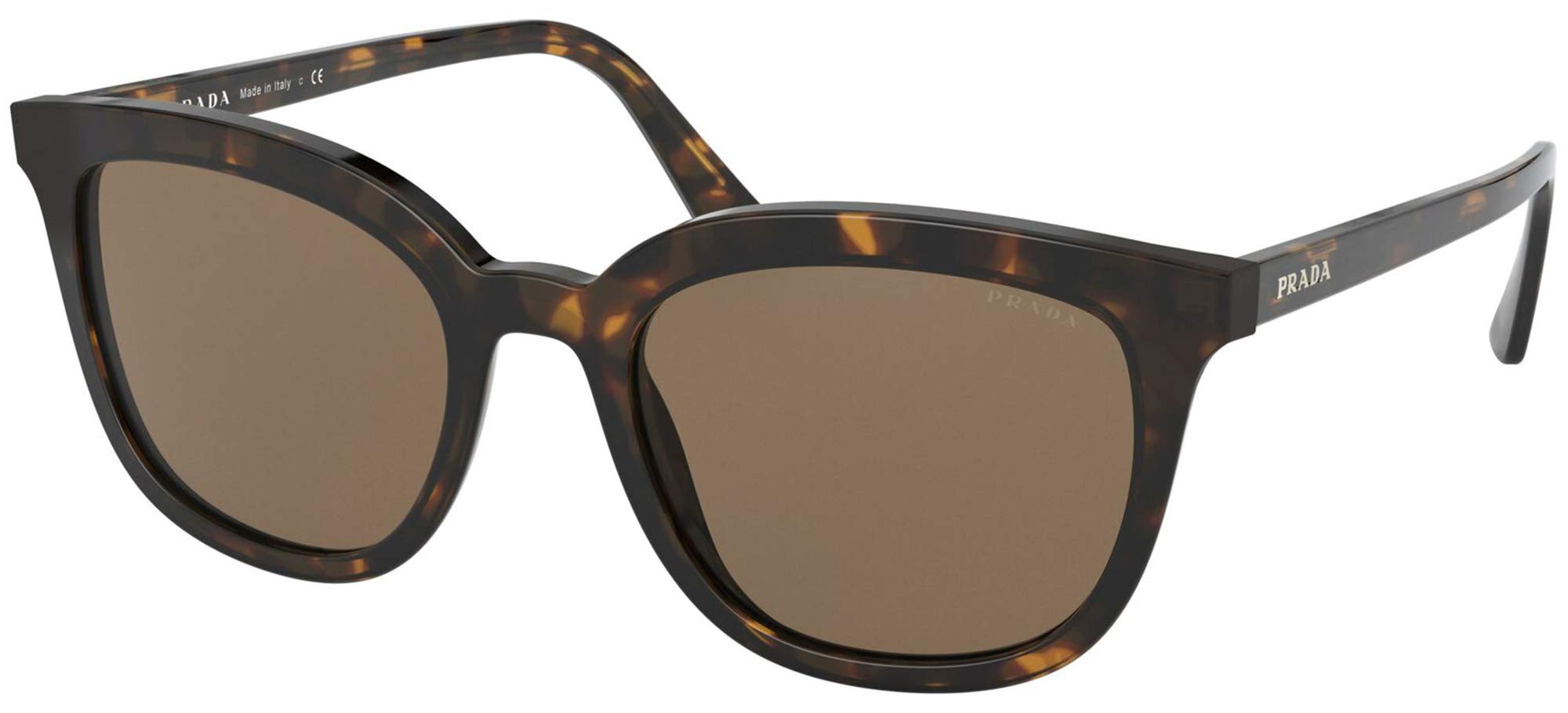 Prada PR03XS 2AU8C1 Havana PR03XS Square Sunglasses Lens Category 3 Size 53mm
