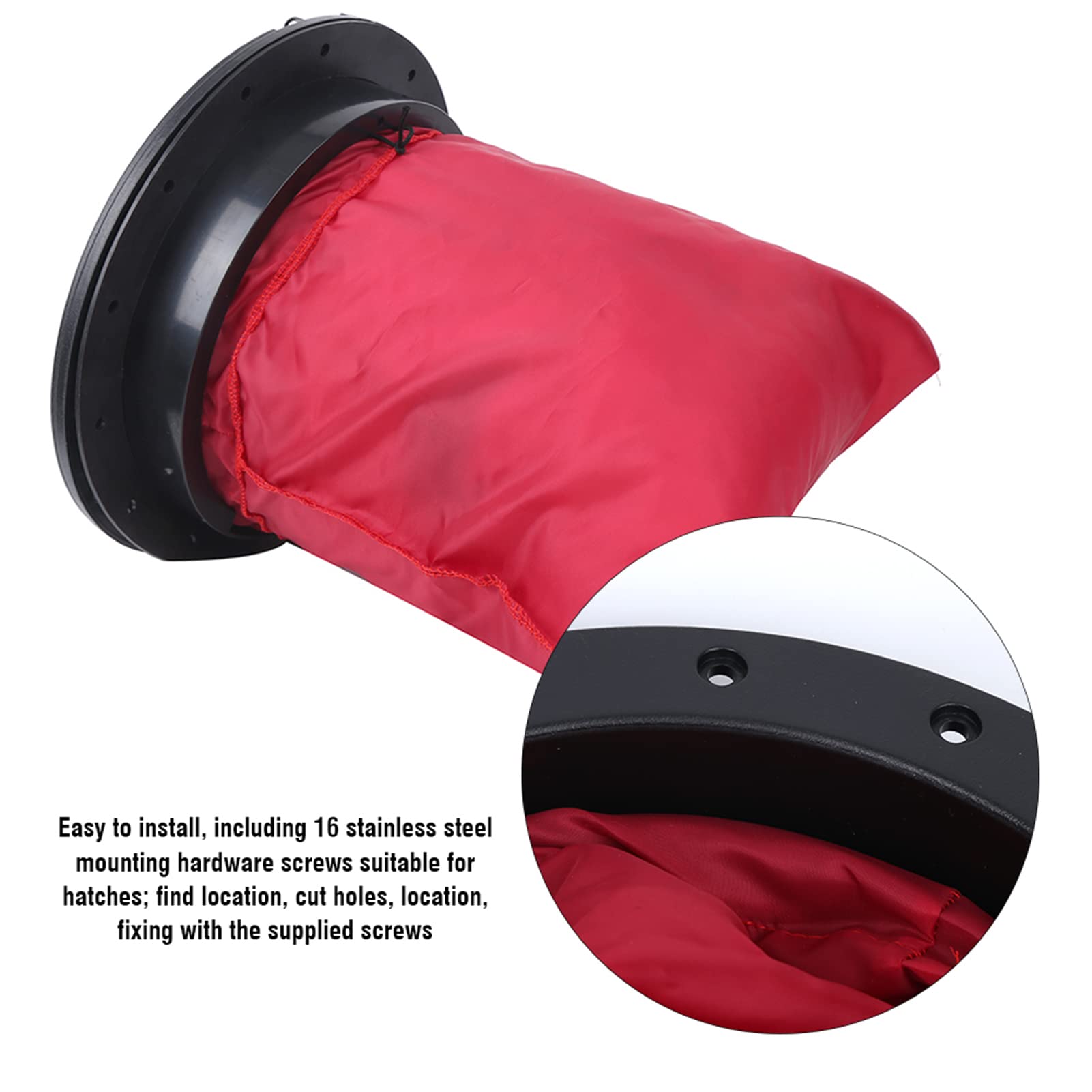 Tbest Kayak Deck Plate Kit 9 inch Hole Diameter Deck Hatch Waterproof Deck Plate Hatch Cover with Storage Bag ABS Plastic Access Cover Fishing Boat Accessory Kayak Hatch kajak lukendeckel