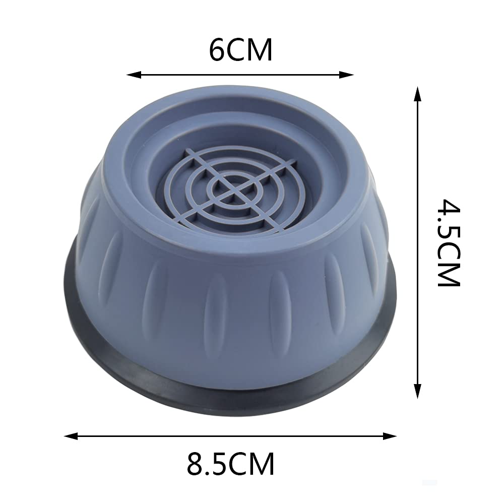 Washing Machine Foot Pads,4PCS Shock And Noise Cancelling Feet Pads Anti Slip Noise Cancelling Washing Machine Feet, for Washer & Dryer Machine