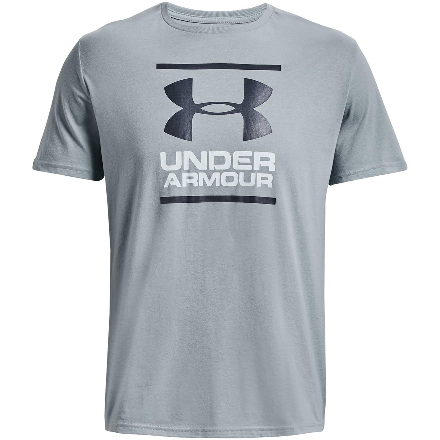 Under Armour Men's Global Foundation Short-Sleeve T-Shirt, (465) Harbor Blue/Harbor Blue/White, XX-Large Tall