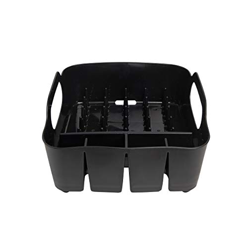 Umbra Tub Dish Drying Rack β Lightweight Self-Draining Dish Rack for Kitchen Sink and Counter at Home, RV or Motorhome, Smoke