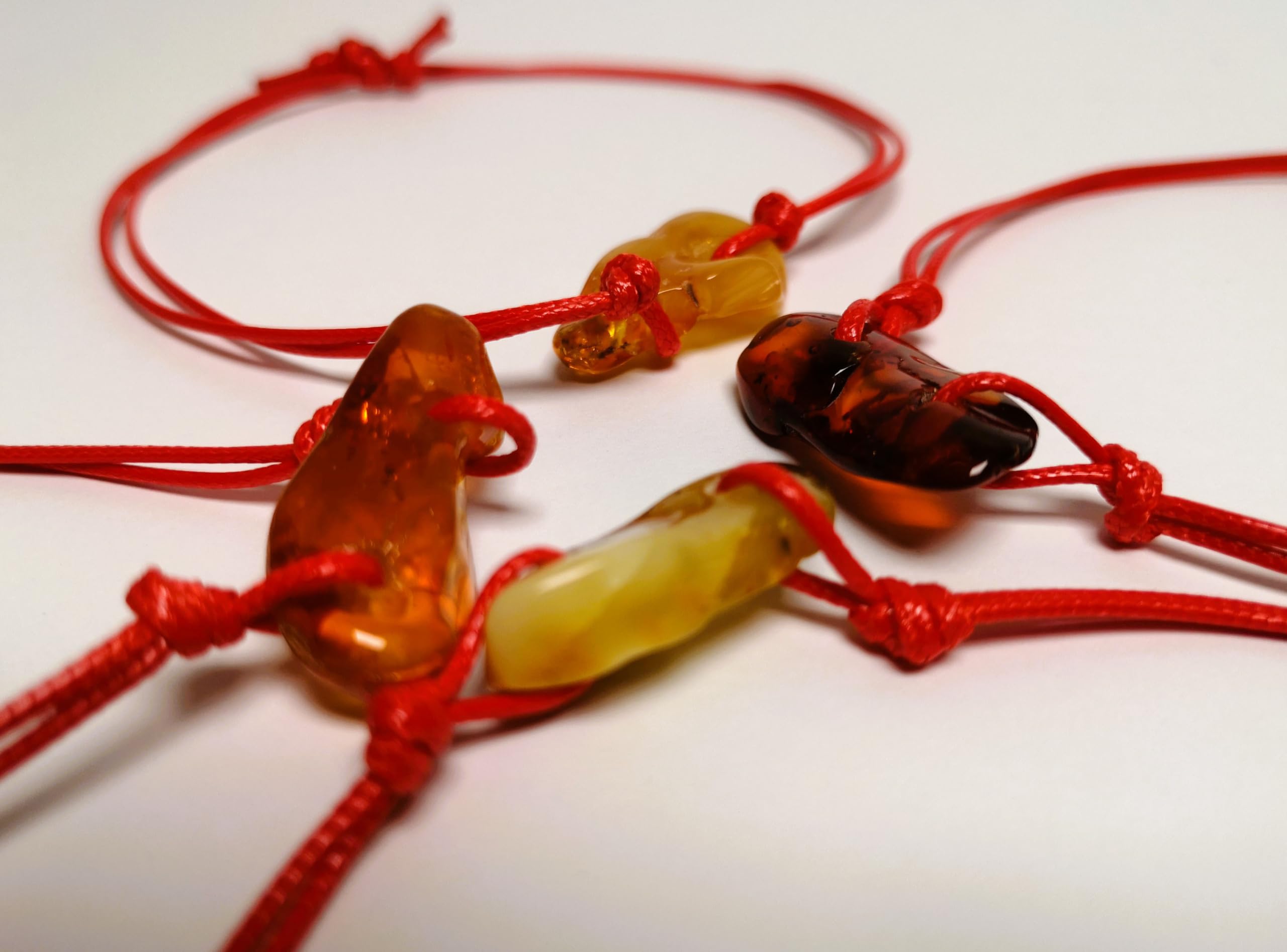 Unisex Bracelet with Unpolished Baltic Amber Stone, Handmade Gemstone Jewelry, Adjustable, wrist size 5.9-8.7 in