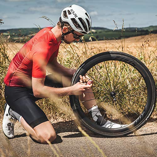 PRO BIKE TOOL CO2 Inflator + 5 x 16g Threaded CO2 Cartridges Bundle - Quick & Easy - Presta and Schrader Valve Compatible - Bicycle Tire Pump for Road and Mountain Bikes