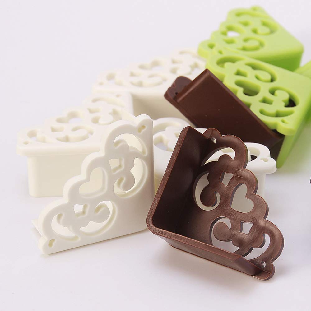 Safe Corner Protector,4PCS Hollow Out Flower Pattern Soft Baby Safety Corner Protectors Guards Table Corner Guards for Child and Baby Coffee