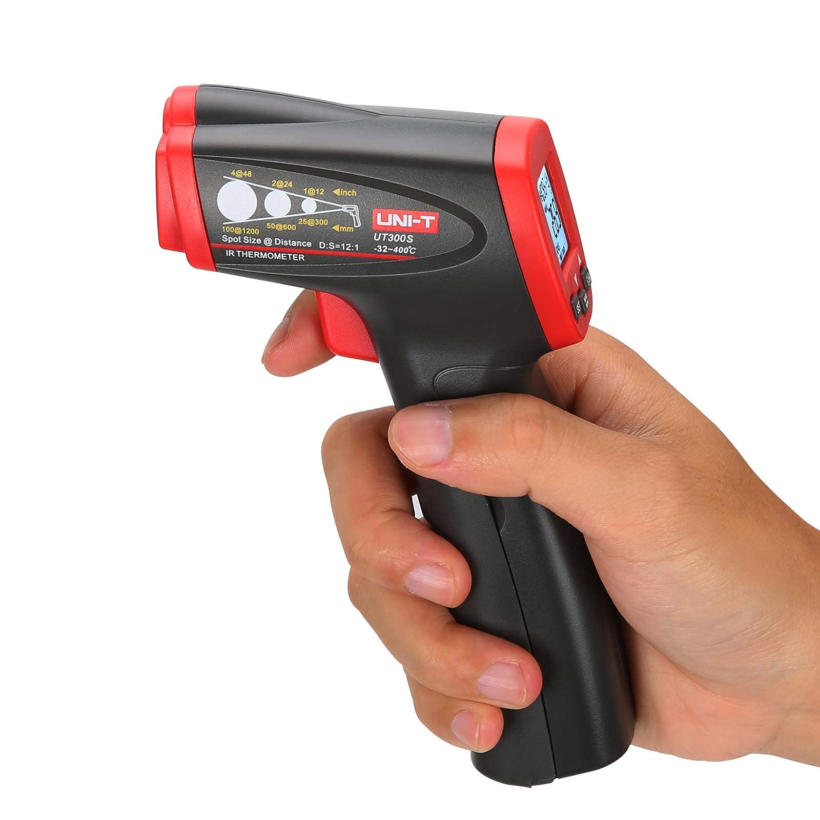 UNI-T Auto Test Maintenance Kit, Automotive Coating Thickness Gauge UT343D, Non-Contact IR Thermometer UT300S (Not for Human)