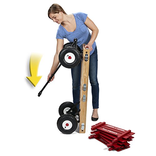 Radio Flyer All-Terrain Cargo Wagon for Kids, Garden and Cargo, Red Wagon for Ages 1.5+