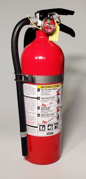 Safety and Trauma Supplies Hi-Viz All-in-One DOT OSHA Compliant Kit with 5LB 3A:40BC Kidde Fire Extinguisher Model PRO 5 TCM-8