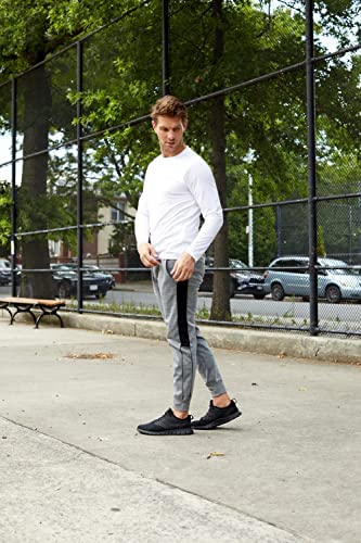 X Game Time 3 Pack Men Sweatpants, Athletic and Casual Fleece Joggers Men with Side Panel Closed Bottom