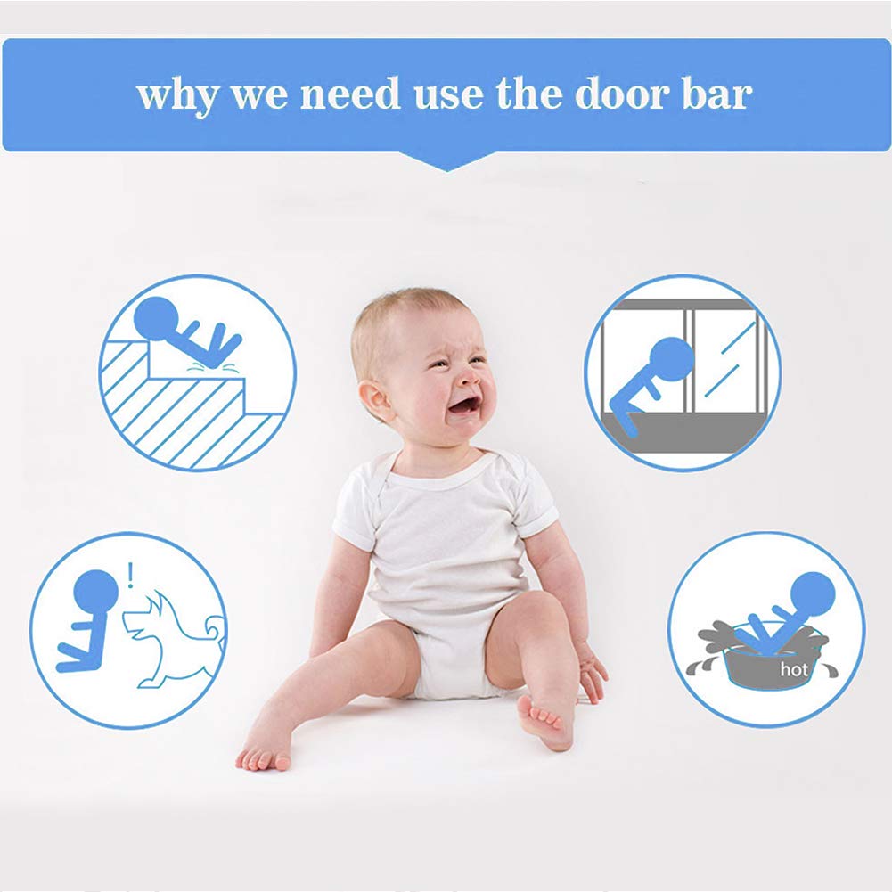 Safety Baby Gate,29.5-40.5 inch Auto Close Features,Luxury Extra Tall&Wide Child Gate, Heavy-Duty gate, Easy Walk-Thru pet Gate for The House, Stairs, Doorways & Hallways. (Applicable 29.5''-40.5'')