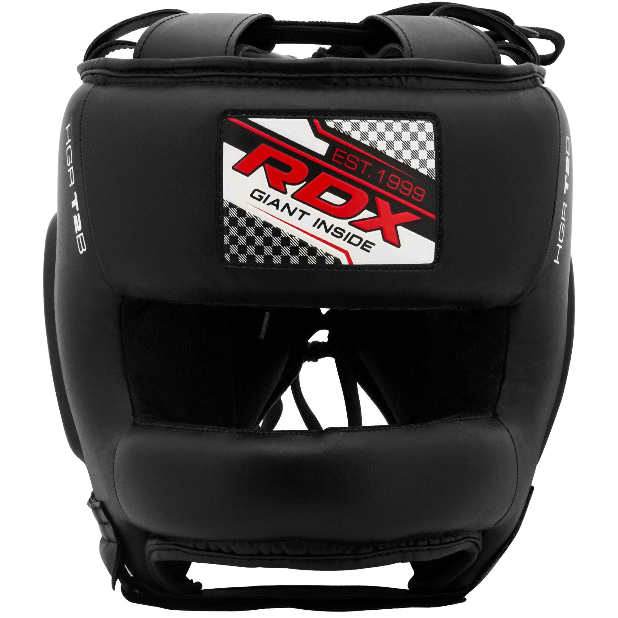 RDX Headgear for Boxing, Maya Hide Leather, for MMA Sparring Grappling Kickboxing Taekwondo Karate BJJ Fighting