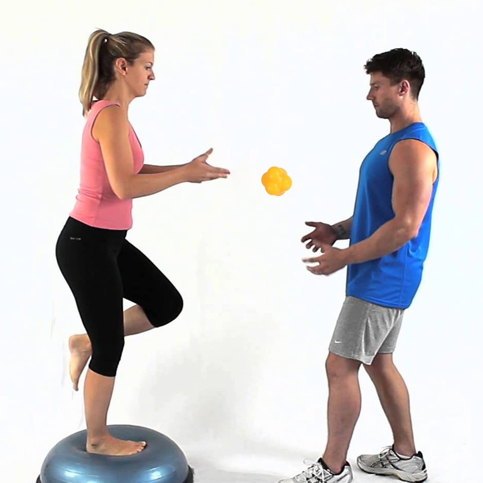 WIESSOC Hand Eye Coordination Trainer & 3PCS Reaction Speed Training Ball, Reaction Catch Trainer, Baseball and Softball Reflex and Agility Trainer for All Ages