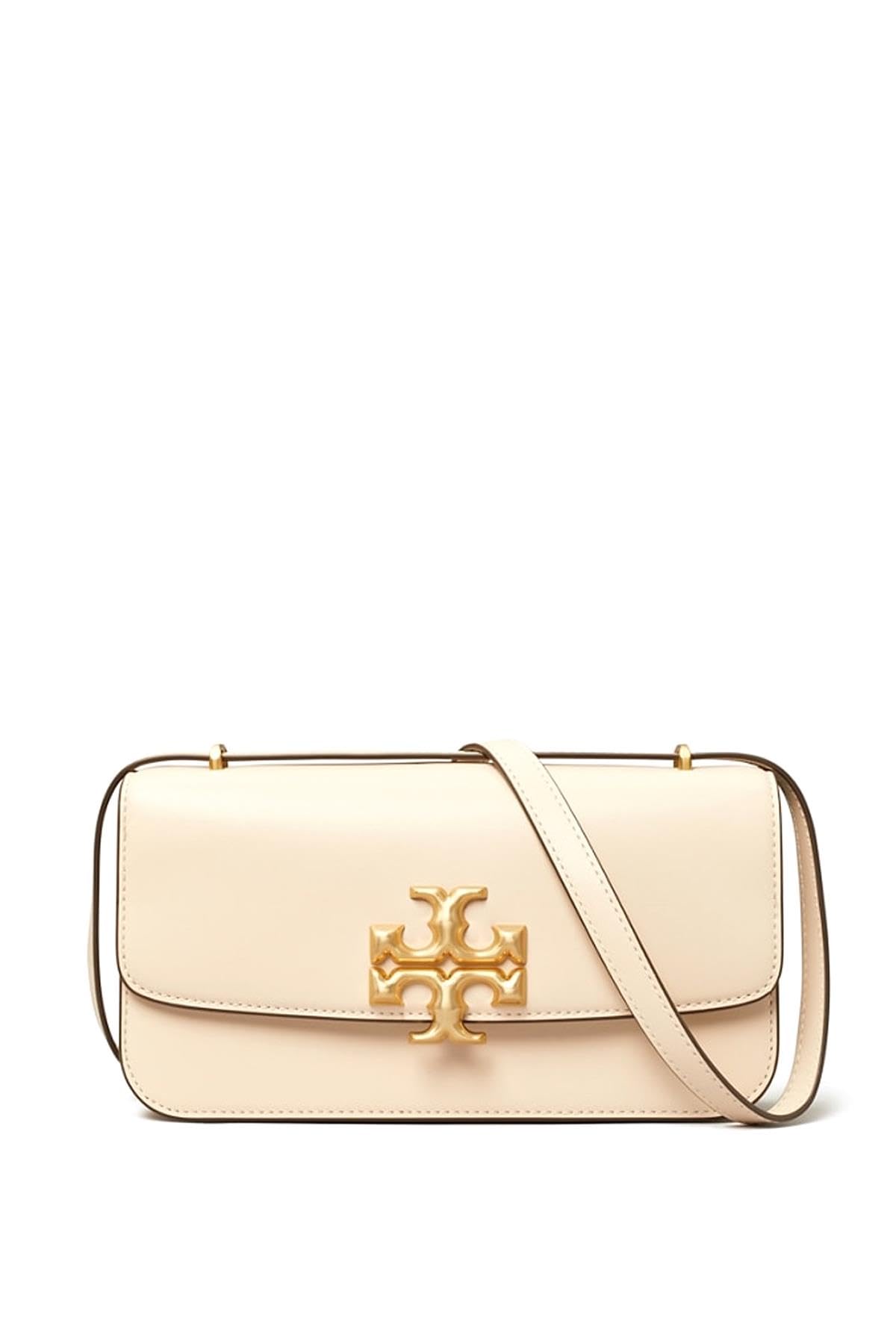 Tory Burch Women's Eleanor Small East West Convertible Shoulder Bag, Black, One Size