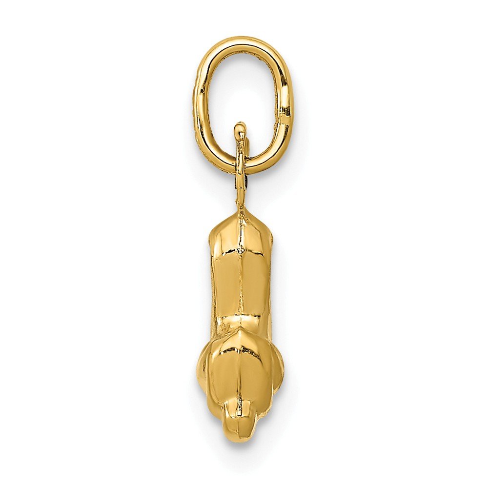Sonia Jewels 14k Yellow Gold Duck Charm Pendant - 15mm x 6mm