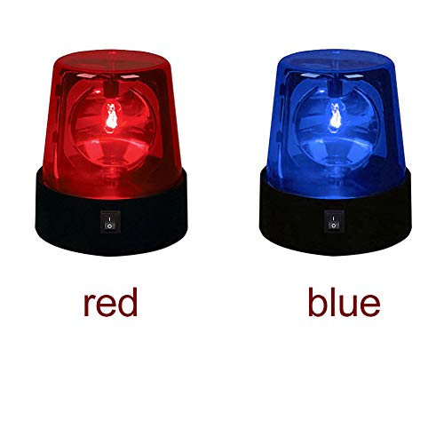 Rotating Flashing Light, 3inch 360 Degree LED Strobe Light, Battery Powered DJ Flashing Stage Lights for Disco Dancing Birthday Bar or Police Use