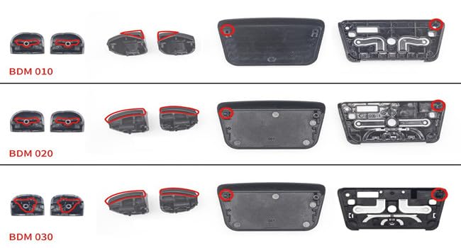 Touchpad Front Housing Shell for PS5 Controller DIY Shell Custom Touch Pad Cover Spider Faceplate BDM-010