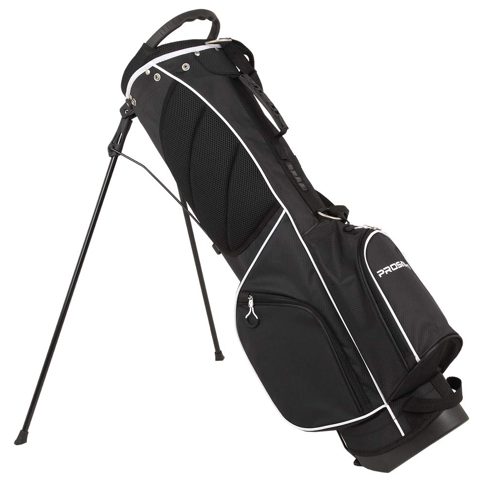 Prosimmon Golf DRK 7" Lightweight Golf Stand Bag with Dual Straps Orange/White