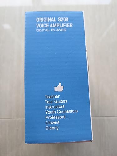 WinBridge S209 Bluetooth Voice Amplifier for Teachers with Portable Microphone Headset Wired, Personal Voice Amplifier Features Mute, Record, LED Display, No Feedback 16W