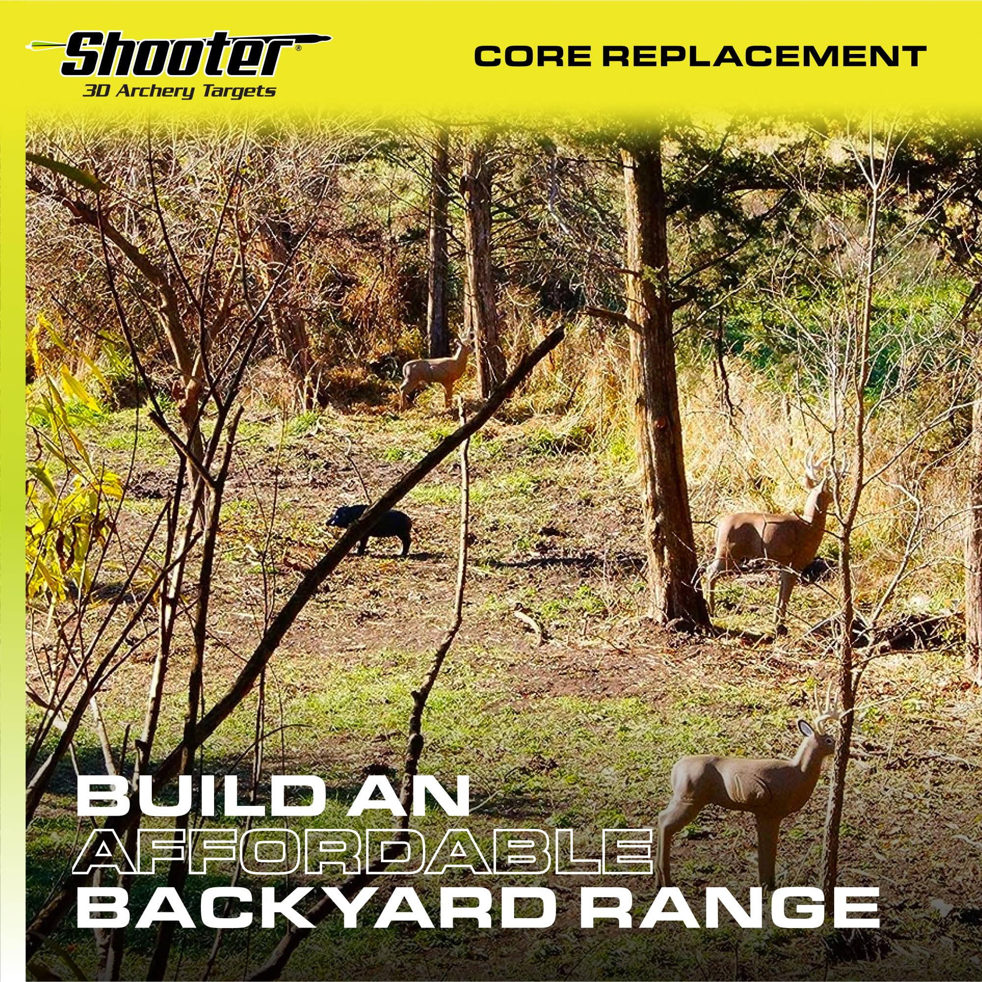 Shooter Field Logic Buck 3D Replaceable Insert Core, Tan (G71640)