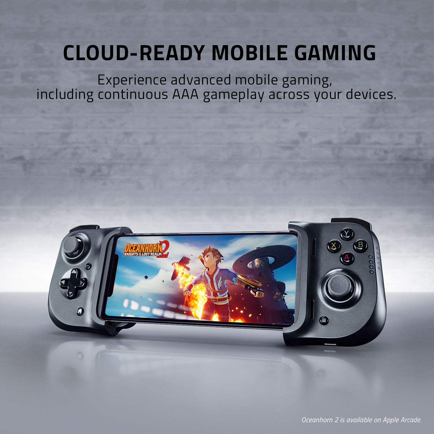 Razer Kishi Mobile Game Controller/Gamepad for iPhone iOS: Works with most iPhones – X, 11, 12, 13, 13 Max - Apple Arcade, Amazon Luna, Google Stadia - Lightning Port Passthrough - MFi Certified