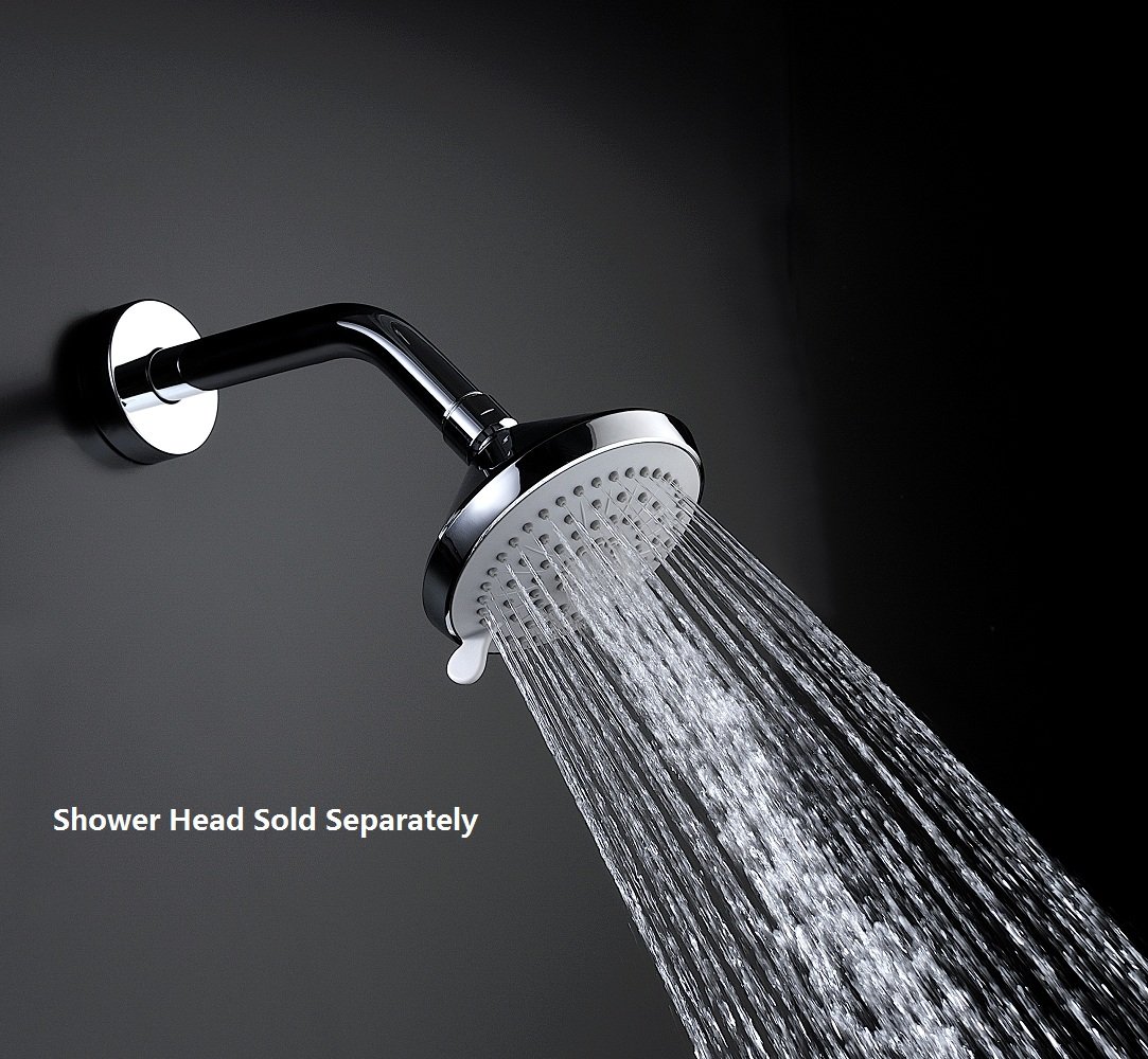 Purelux Universal Shower Arm 6 Inches Made of Stainless Steel in Chrome finish, Water Outlet PJ1002