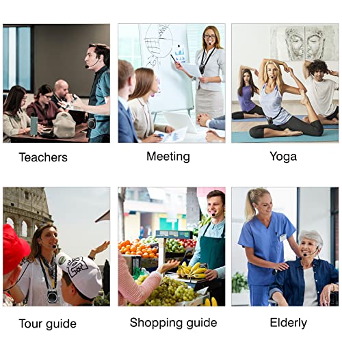 WinBridge Voice Amplifier with Portable Microphone, School Supplies, Rechargeable Speaker for Teachers, Classroom, Tourguide, Personal Voice Amplifier and Teacher Microphone Headset