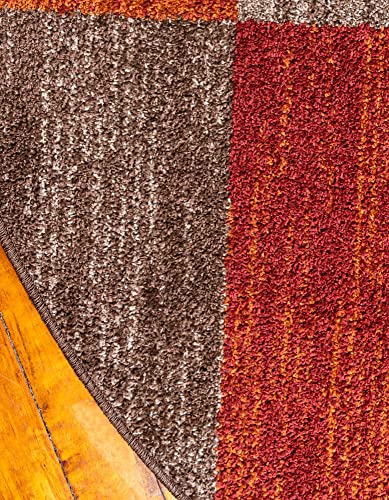 Unique Loom Autumn Collection Area Rug - Providence (5' 1" Round, Multi/ Beige)