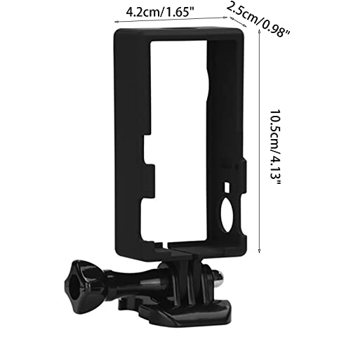 unknowns ABS Camera Cage Rig Stabilizer Compatible with DJI Action 2 Vlog Camera with Cold Shoe Interface Protection Fittings Frame case for DJI Action 2