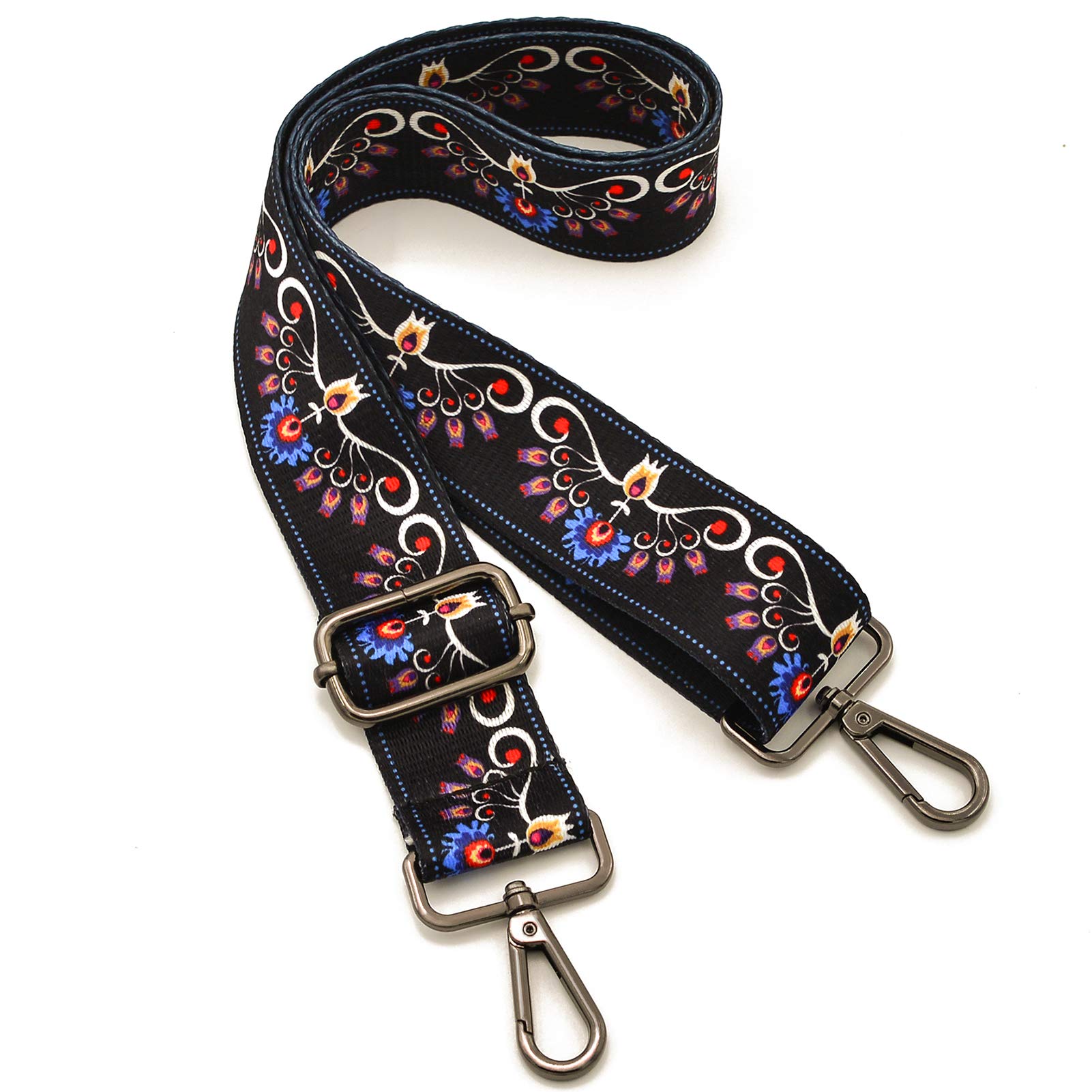 ROYGBCP Replacement Purse Strap Adjustable Crossbody Handbag Stripe Wide Bag Straps Guitar strap for Women