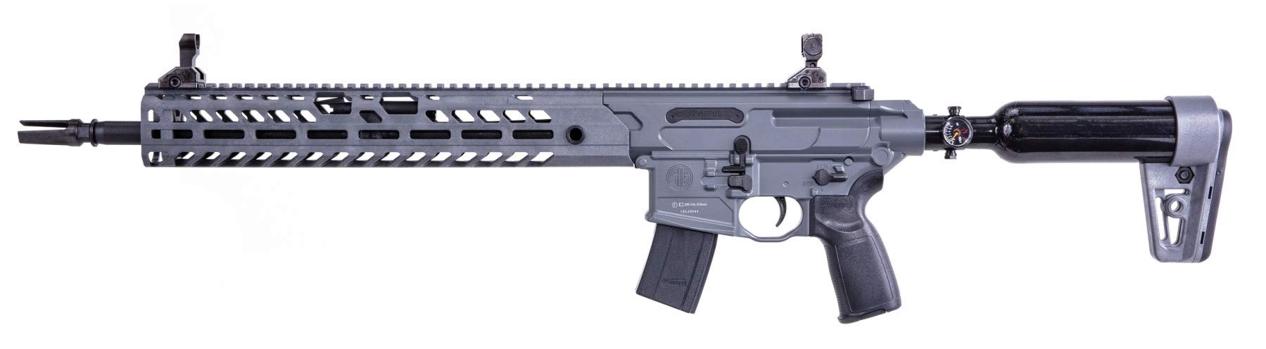 Sig Sauer Virtus .22 Cal PCP Air Rifle with 3-9x40 Riflescope w/Rings Set, Spare Mag (w/3belts), Lens Cleaning Pen and .22 x250 Pellets Bundle