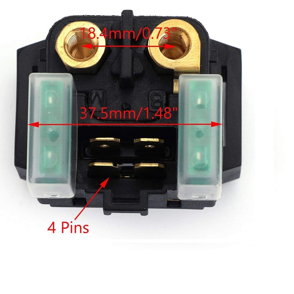 Starter Solenoid Relay for Yamaha ,ATV Starter Solenoid for YFM 350 400 450 660 - Raptor Grizzly Kodiak Wolverine Big Bear -for Yamaha 2003 2004 2005 2006 2007 2008 (2 Pack) by Lucky Seven