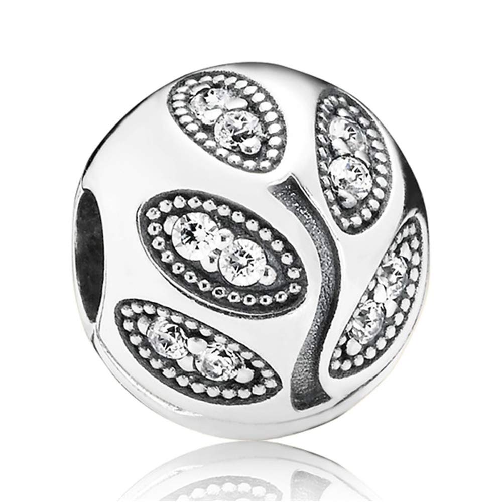 PANDORA Clip Sparkling Leaves 791416CZ