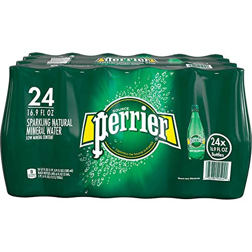 Perrier Carbonated Sparkling Natural Mineral Water: 24-Count (16.9 fl. oz)