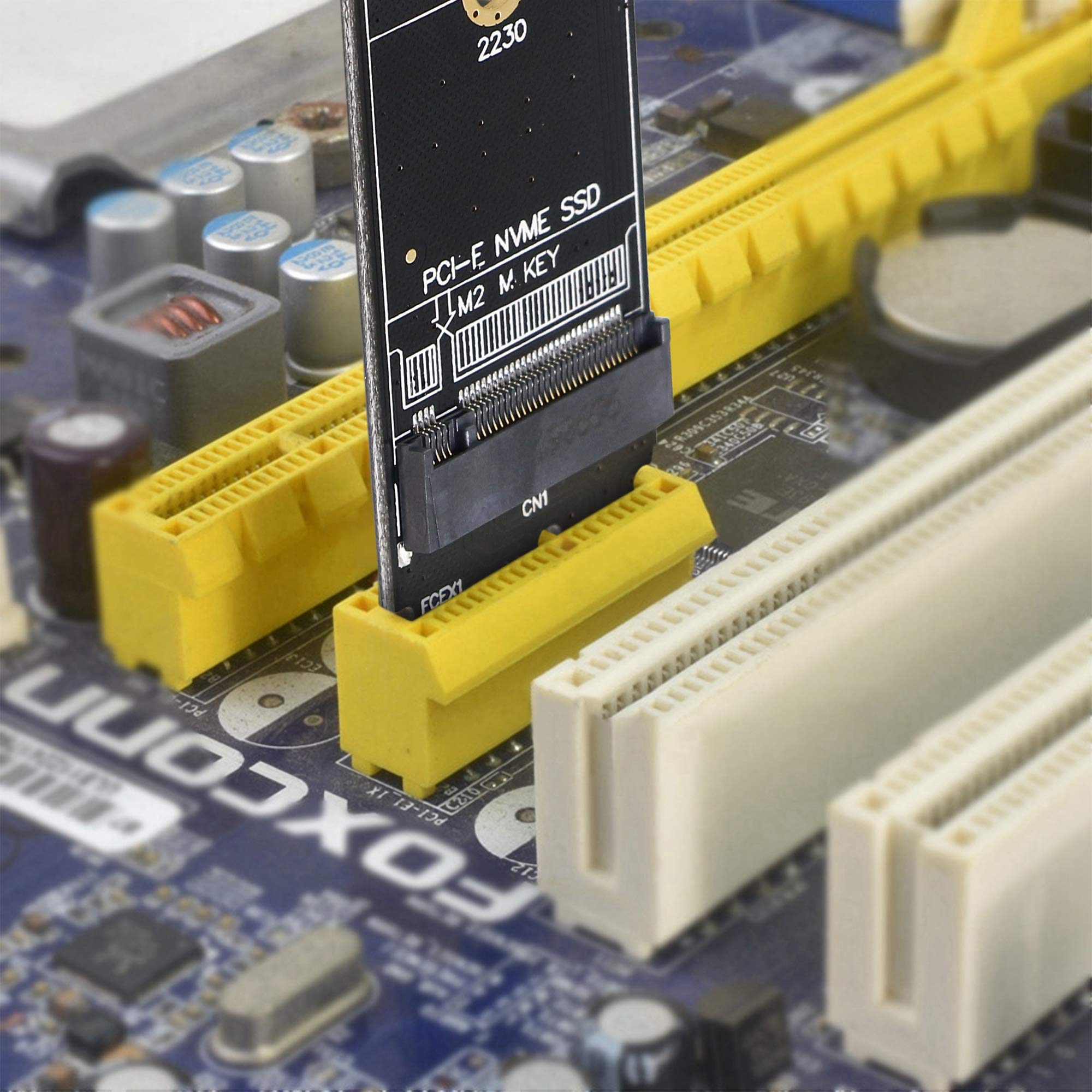 SinLoon PCI E X1 M.2 Adapter M.2(NGFF) M Key SSD to PCI-e X1 Card M.2 NVME to PCI Express Adapter for M.2 SSDs with PCI-E (M-Key) Interface Type