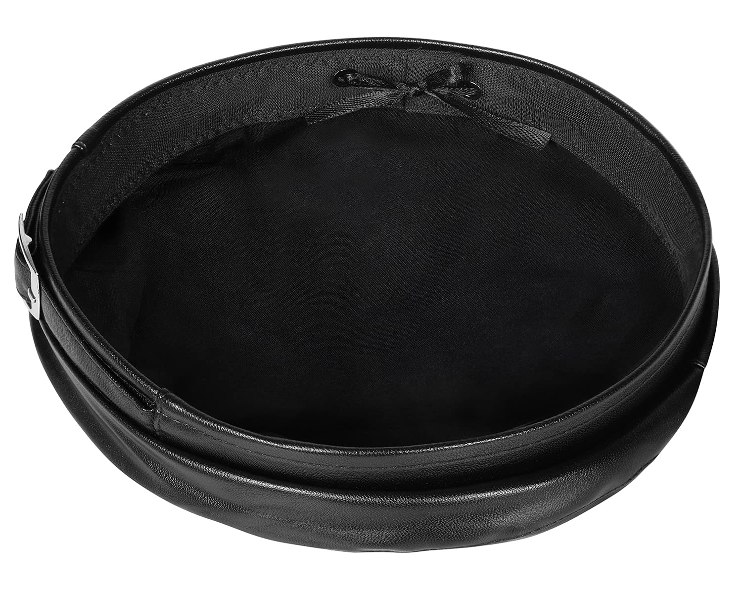 WETOO Women Beret Hat PU Leather Beret French Black Beret Artist Beret Cap